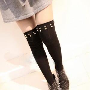 Rivets Punk Stockings Tights on Luulla