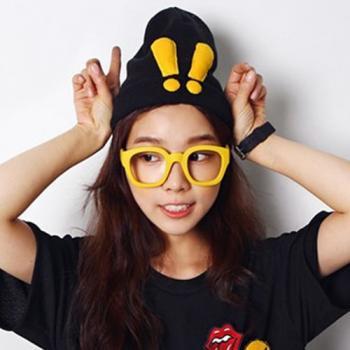 Exclamation Mark Knitted Hat Cute Rabbit Ears Cap on Luulla